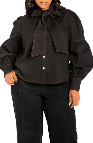 Buxom Couture Cuffed Blouses