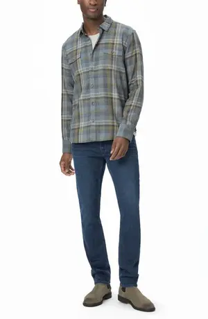 Paige Everett Plaid Flannel Button-up Shirt