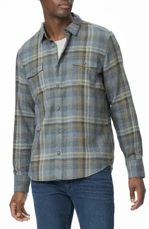 Paige Everett Plaid Flannel Button-up Shirt