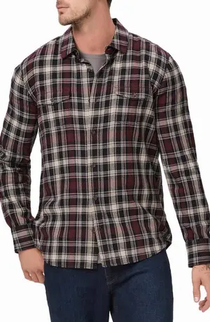 Paige Everett Plaid Flannel Button-up Shirt