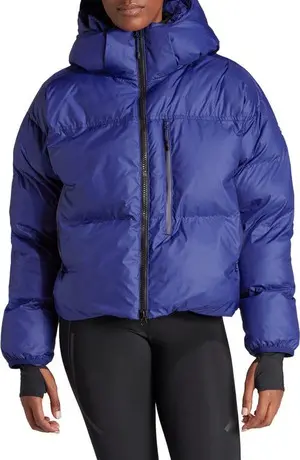 Adidas By Stella McCartney Truenature Crop Puffer Jacket - Mystery Ink