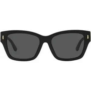 Tory Burch 53mm Rectangular Sunglasses - Black