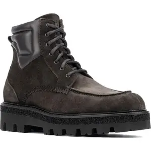 Aquatalia Fortino Water Repellent Boots - Smoke/Dark Brown 
