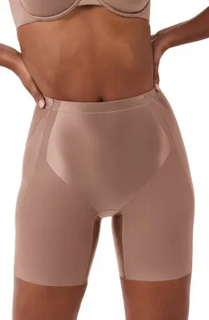 Spanx Spanxshape™ Booty-lifting Mid-thigh Short - Cafe Au Lait