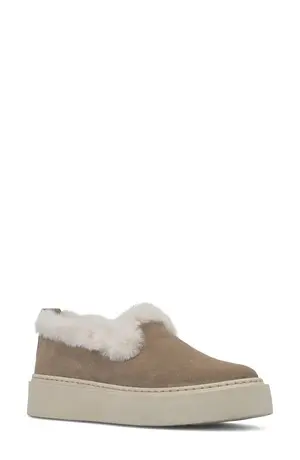 Aquatalia Letty Faux Fur Lined Slip-on Shoe