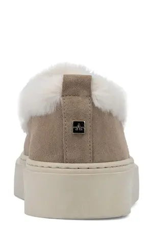 Aquatalia Letty Faux Fur Lined Slip-on Shoe