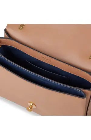 Mulberry Lana High Gloss Leather Top Handle Bag - Sable