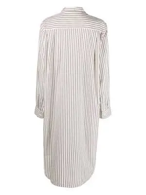 TEKLA Striped Organic-cotton Nightshirt