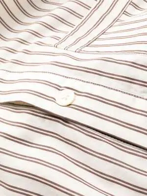 TEKLA Striped Organic-cotton Nightshirt