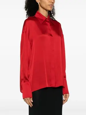 GENNY Satin Button-up Shirt