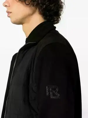 Ralph Lauren Purple Label Logo-patch Herringbone Jacket