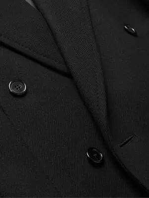 Saint Laurent Double-breasted Wool Overcoat