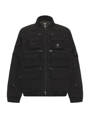 SOUTH2 WEST8 Multi-pocket Zipped Down Jacket