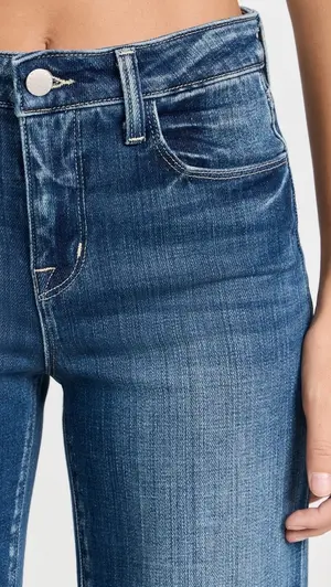 L'Agence Scottie High Rise Wide Leg Jeans - Hasting