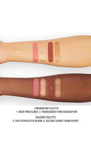 Charlotte Tilbury Hollywood Blush & Glow Glide Palette - Tan Deep