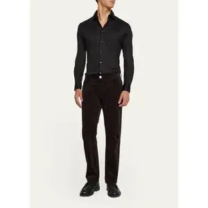 Giorgio Armani Corduroy Straight Leg Pants