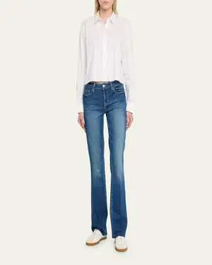 L'Agence Sneeki Low-rise Straight Jeans