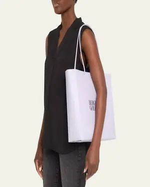 EXCLUSIVE Bg Leather Shopping Tote Bag