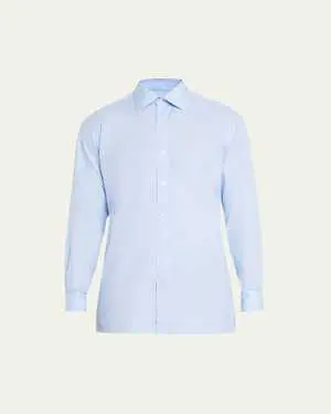 Charvet French Cuff Cotton Dress Shirt - Blue