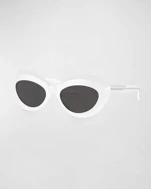 KHAITE X OLIVER PEOPLES Oval Sunglasses - White