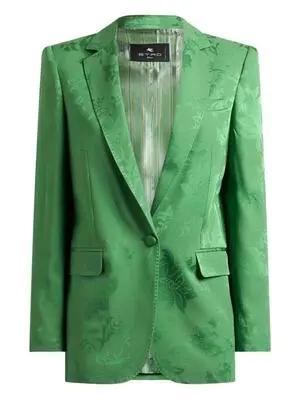 Etro Double-Breasted Jacket - Green
