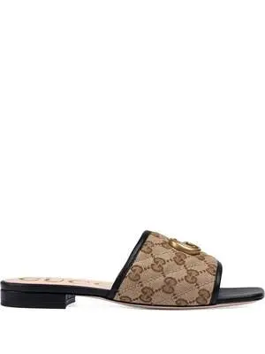 Gucci Jolie Flat Sandals - Brown
