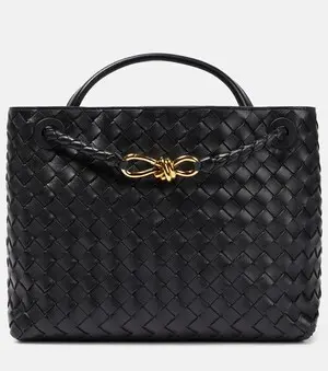 Bottega Veneta Andiamo Medium Leather Tote Bag