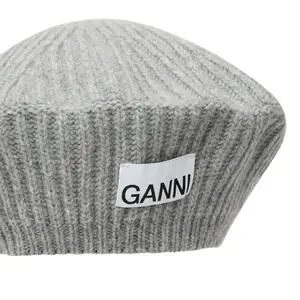 GANNI Structured Rib Beret