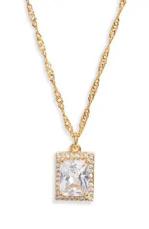 VIDAKUSH The Vixen Pendant Necklace - Clear