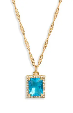 VIDAKUSH The Vixen Pendant Necklace - Light Blue