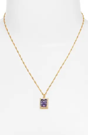 VIDAKUSH The Vixen Pendant Necklace - Purple