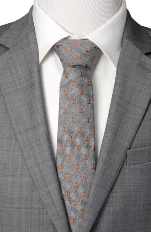 CUFFLINKS, INC. Pumpkin Neck Tie - Gray