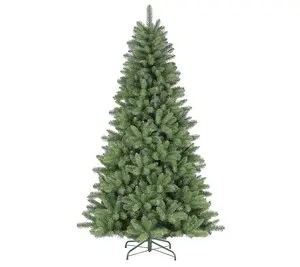 PULEO INTERNATIONAL Puleo 7' Unlit Berkshire Fir Artificial Tree 1207 Tips - One-color