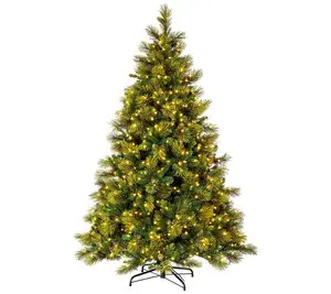 VICKERMAN 7.5' Emerald Mixed Artificial Tree Du Ra-lit 850ww - One-color
