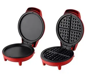 COURANT Personal Griddle And Waffle Maker Bre Akfast Bundle - One-color