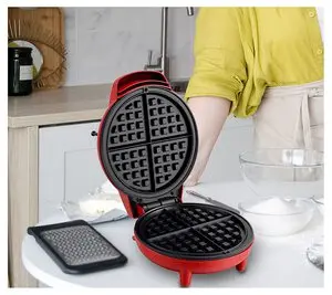 COURANT Personal Griddle And Waffle Maker Bre Akfast Bundle