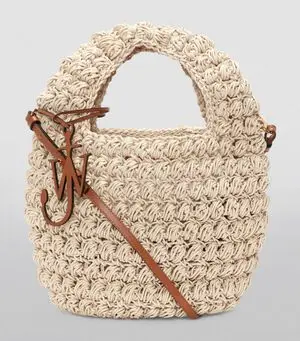 JW Anderson Medium Woven Popcorn Basket Bag