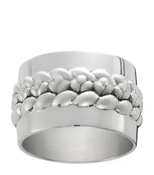 Christofle Plated Babylone Napkin Ring - Silver