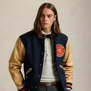 Ralph Lauren Varsity-Inspired Jacket Hunter Navy