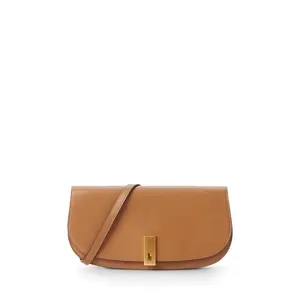 Ralph Lauren Polo Id Leather Medium Clutch-bag - Tan