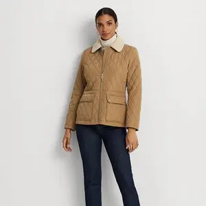 Ralph Lauren Faux-shearling-trim Quilted Jacket - Classic Camel