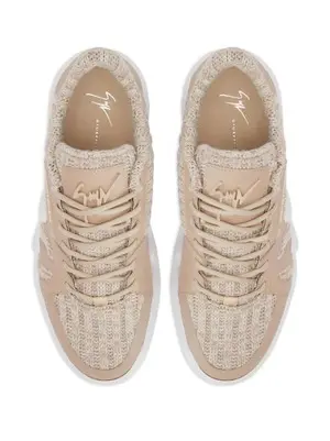 GIUSEPPE ZANOTTI Talon Lace-up Sneakers - Neutrals