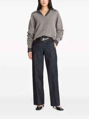 Tory Burch V-neck Sweater - Grey