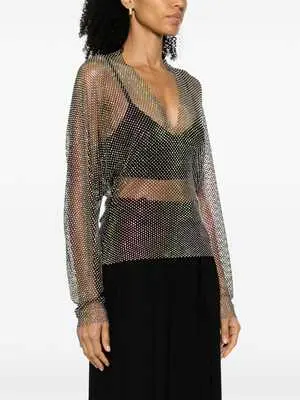 GENNY Rhinestone-embellished Top
