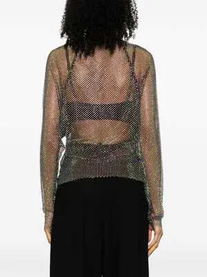 GENNY Rhinestone-embellished Top