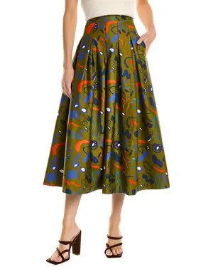 Hunter Bell Hunter Bell Alexis Midi Skirt - Green