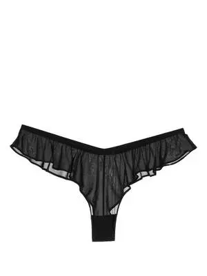 FLEUR DU MAL Sheer Tulle Thong