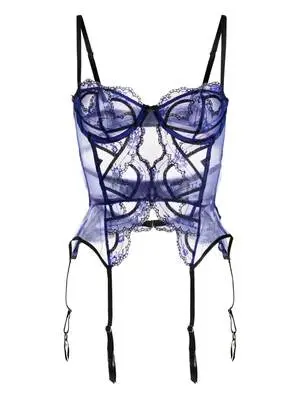 FLEUR DU MAL Hendrix Embroidered Garter Basque