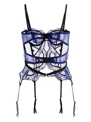 FLEUR DU MAL Hendrix Embroidered Garter Basque