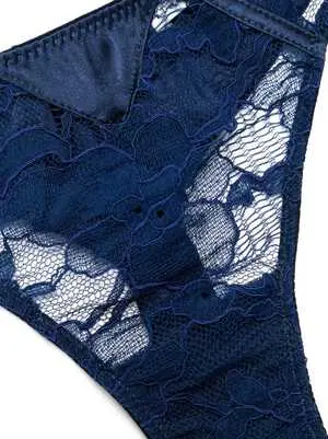 FLEUR DU MAL Magnolia Lace Thong